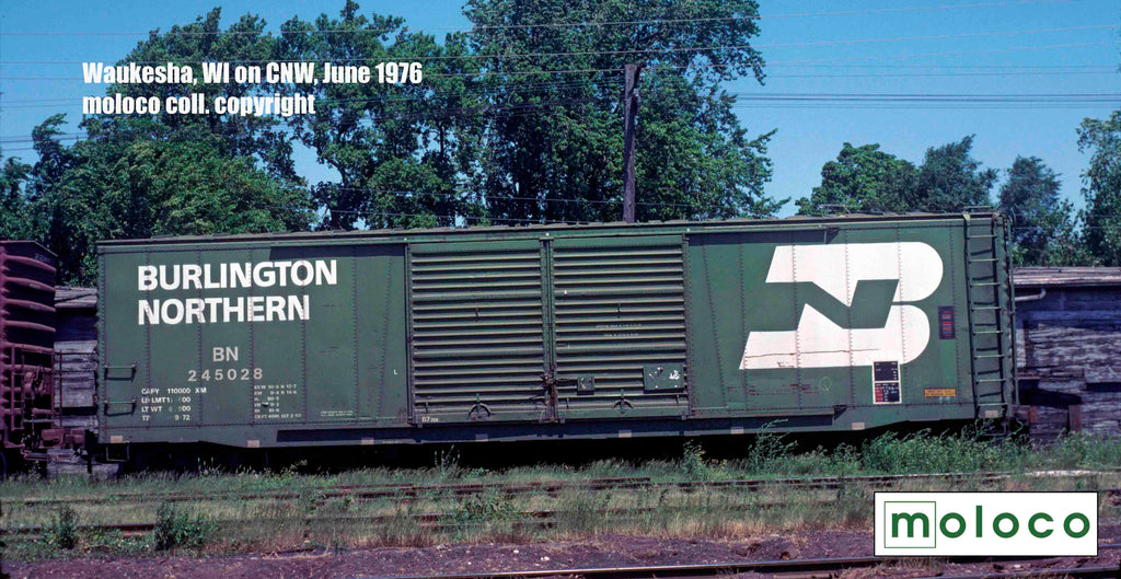 70010 BN 1972 Cascade Green repaint, Brainerd built 50' XM 15-0 Double ...